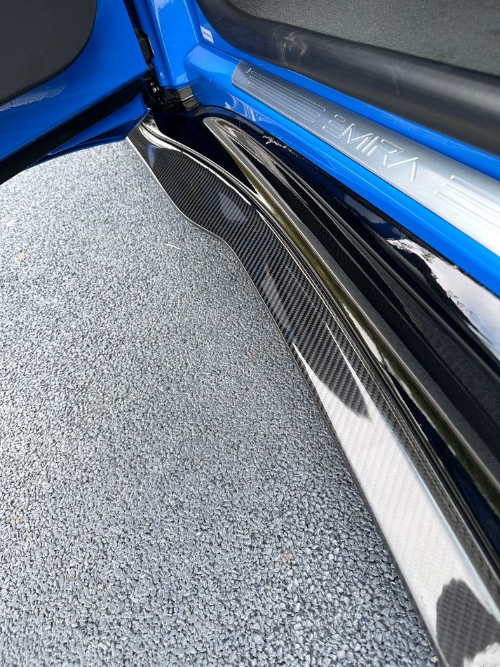 Emira Carbon Fiber side skirts by Aerie Performance – AERIE Performance