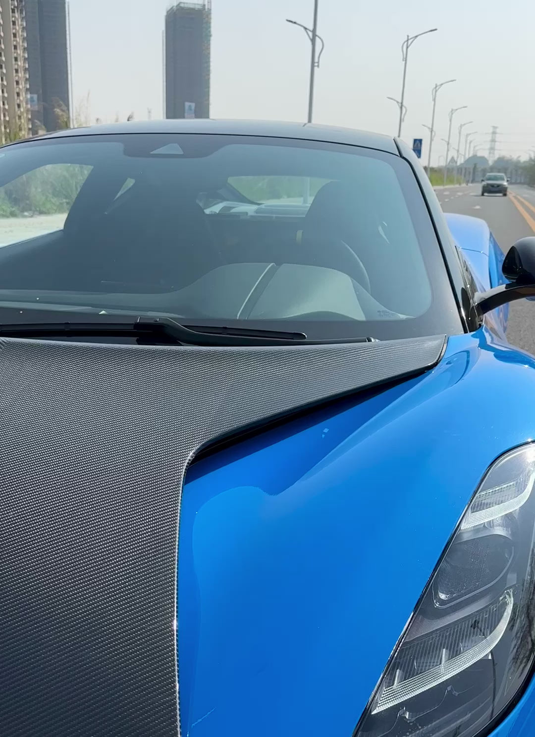 Emira carbon fibre front hood – AERIE Performance